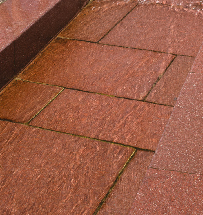 Imperial Red Porphyry for heritage water feature | Marshalls | ESI ...