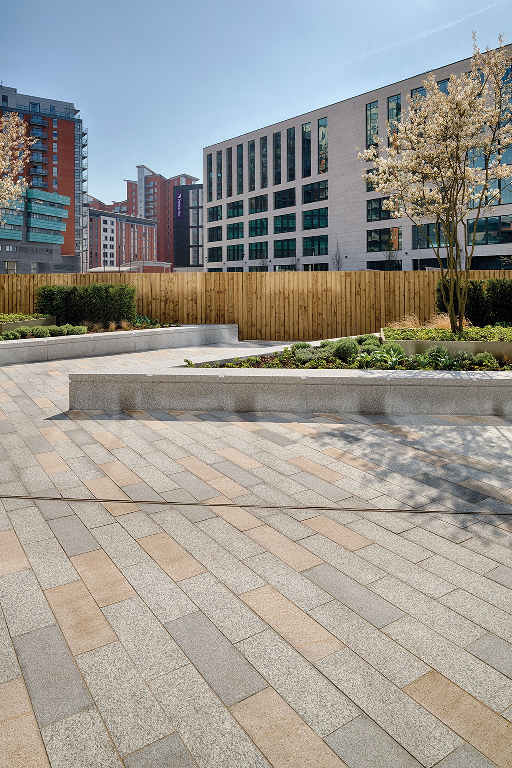 Granite paving, setts & steps for Grade A office complex | Marshalls ...