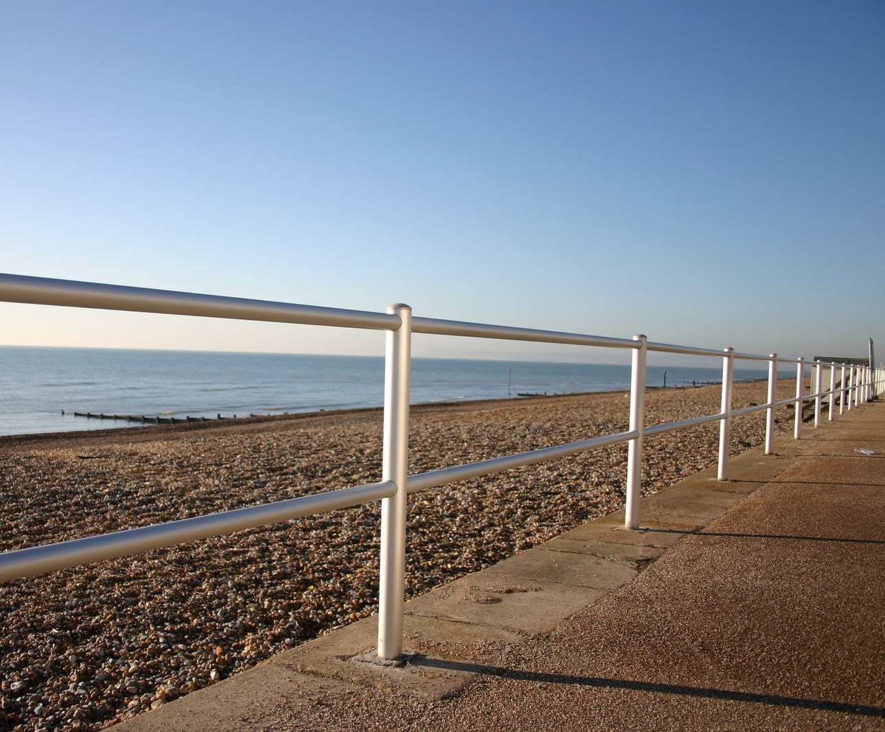 Anodised aluminium promenade barrier, Bexhill on Sea | Architectural ...