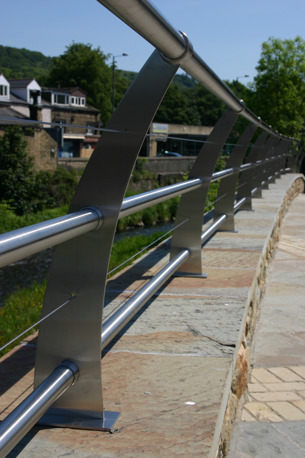 Railings and street furniture for public area renovation ...