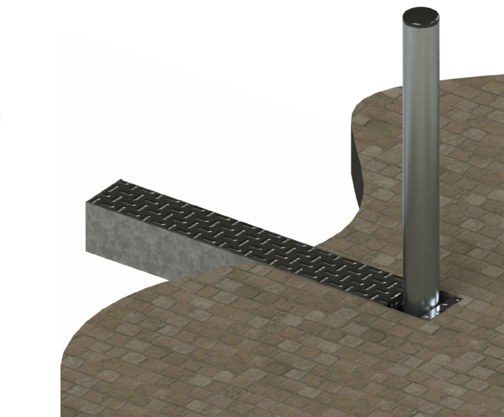 ASF 650 folding steel/stainless steel bollard | Architectural Street ...