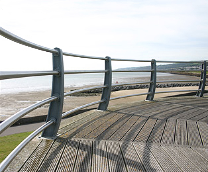 Bespoke viewing towers / guardrails - Llanelli seafront | Architectural ...