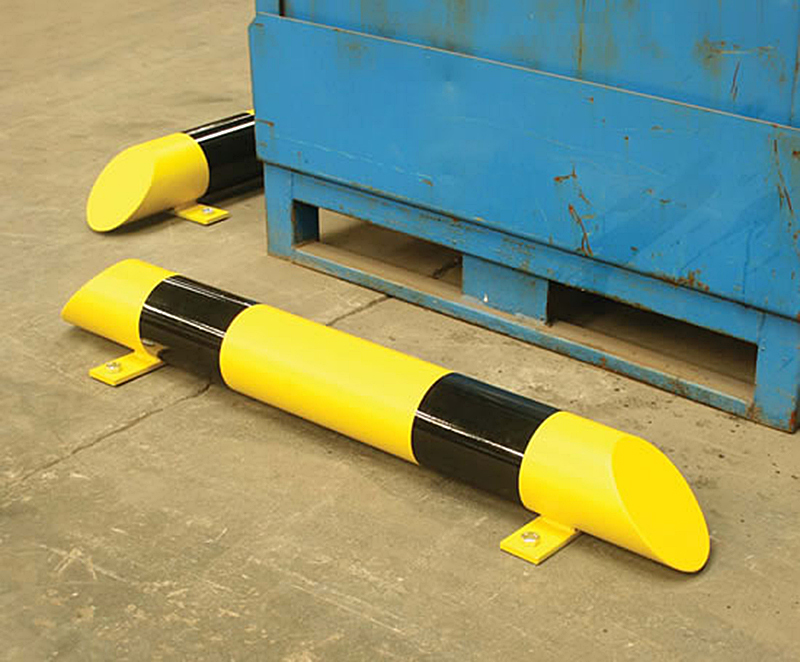 Black & Yellow - low-level protection rail | AUTOPA | ESI External Works