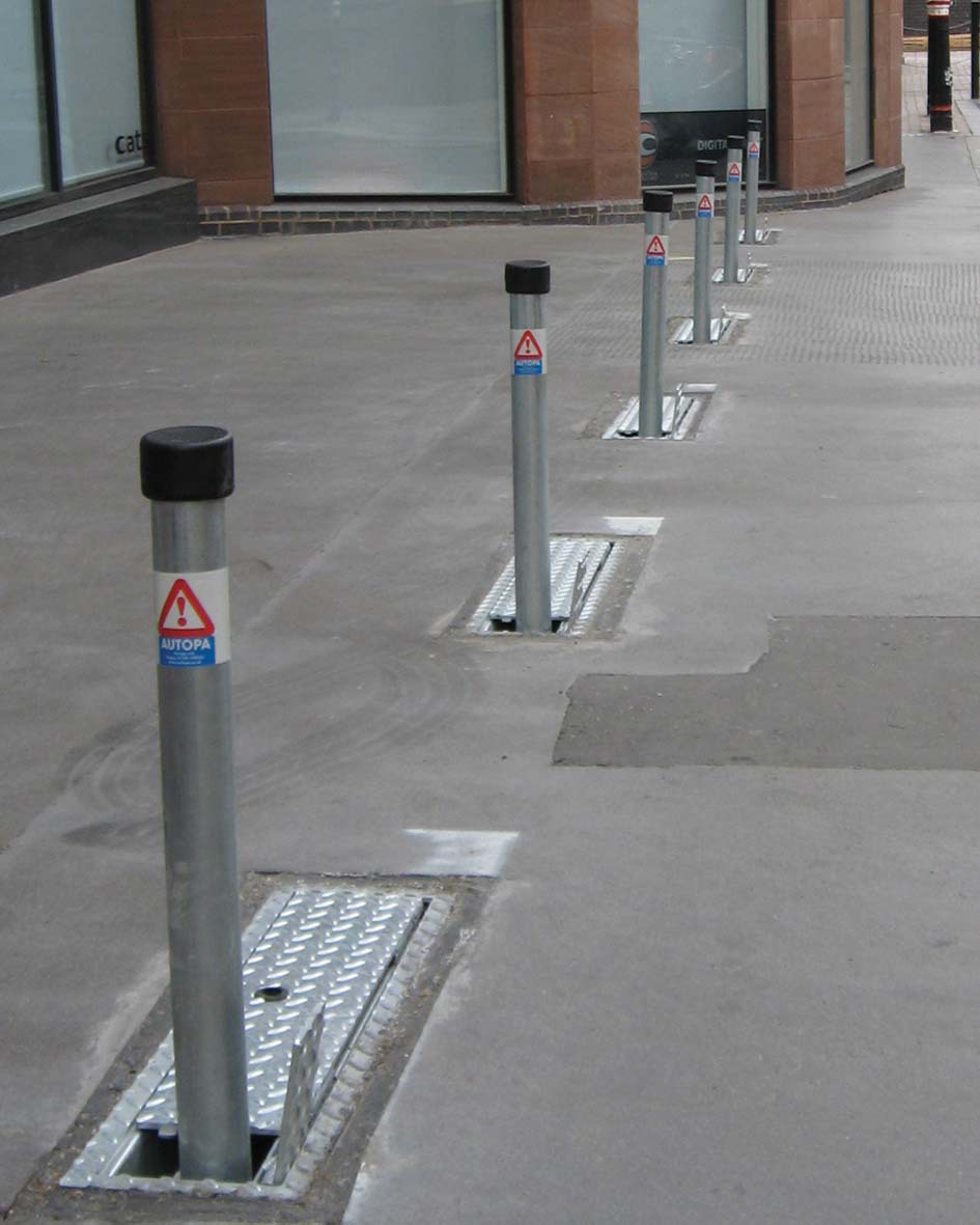 Stealth - fold-down parking post | AUTOPA | ESI External Works
