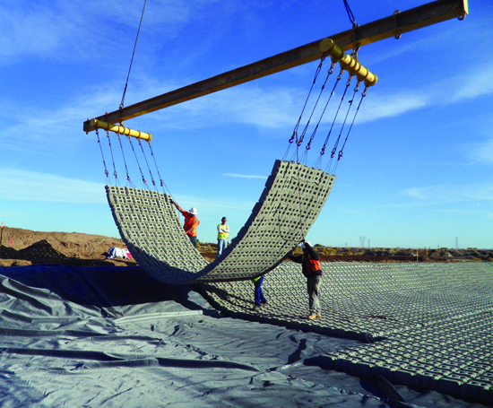 Armorflex concrete block revetment system | Ruthin Precast Concrete ...