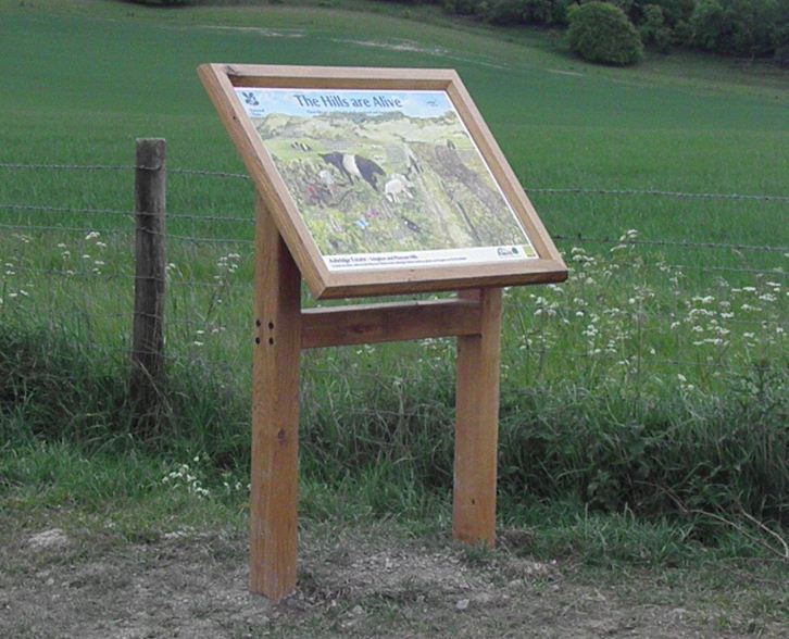 Oak lectern-frame interpretation signs | Shelley Signs | ESI External Works