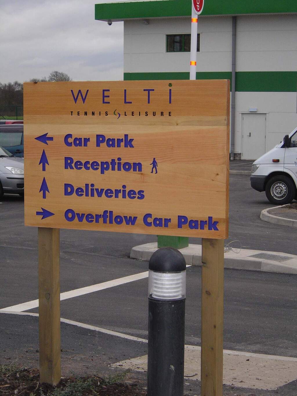 Routed oak entrance signs | Shelley Signs | ESI External Works