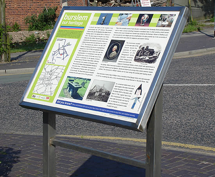 Steel lectern-frame interpretation signage | Shelley Signs | ESI ...