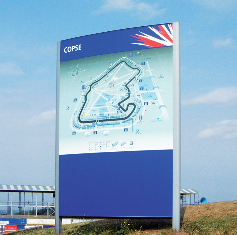 Infocurve large curved monolith and totem signs | Signscape and ...