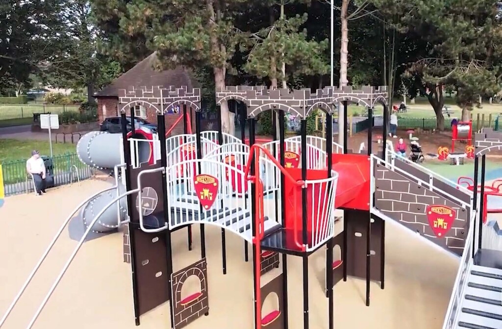 Bespoke castle-themed playground installation - Tamworth | Wicksteed ...