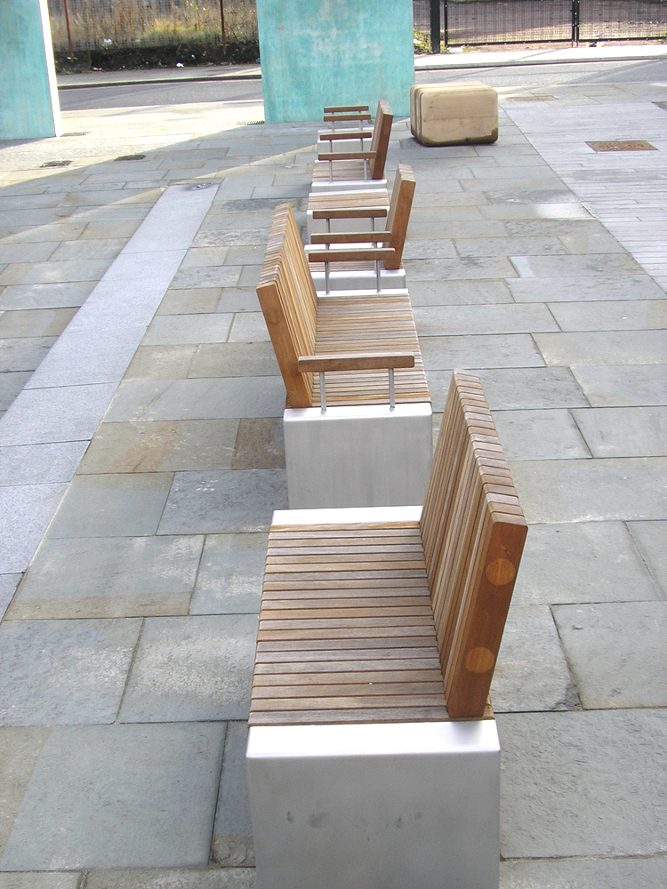 Bespoke hardwood seating | Woodscape | ESI External Works