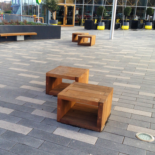 Modular seating block | Woodscape | ESI External Works