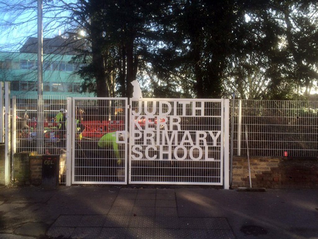 Personalised gates for school entrance | Zaun | ESI External Works