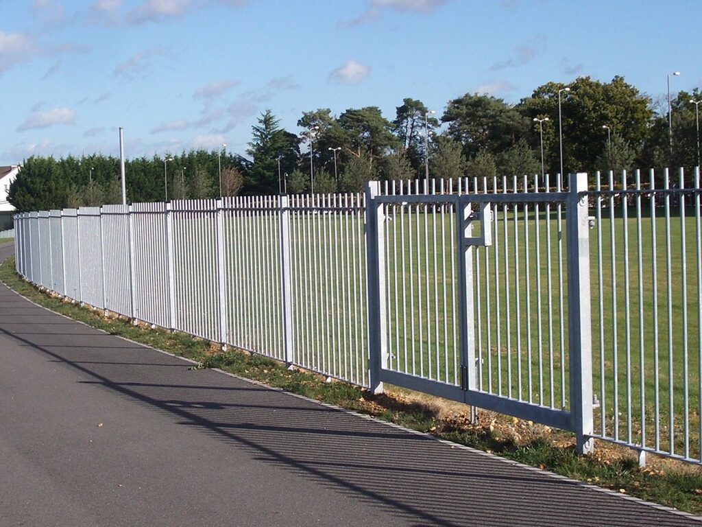 Vertical solid bar steel railings | Zaun | ESI External Works