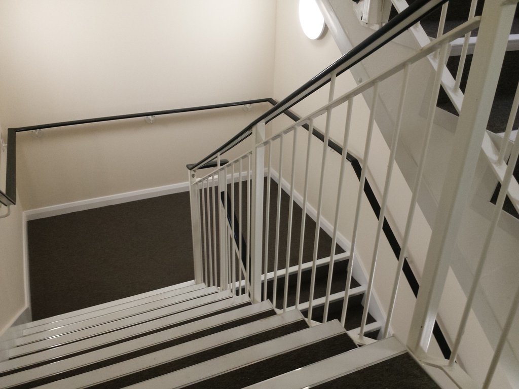 Stair core railings | Alpha Rail | ESI Building Design