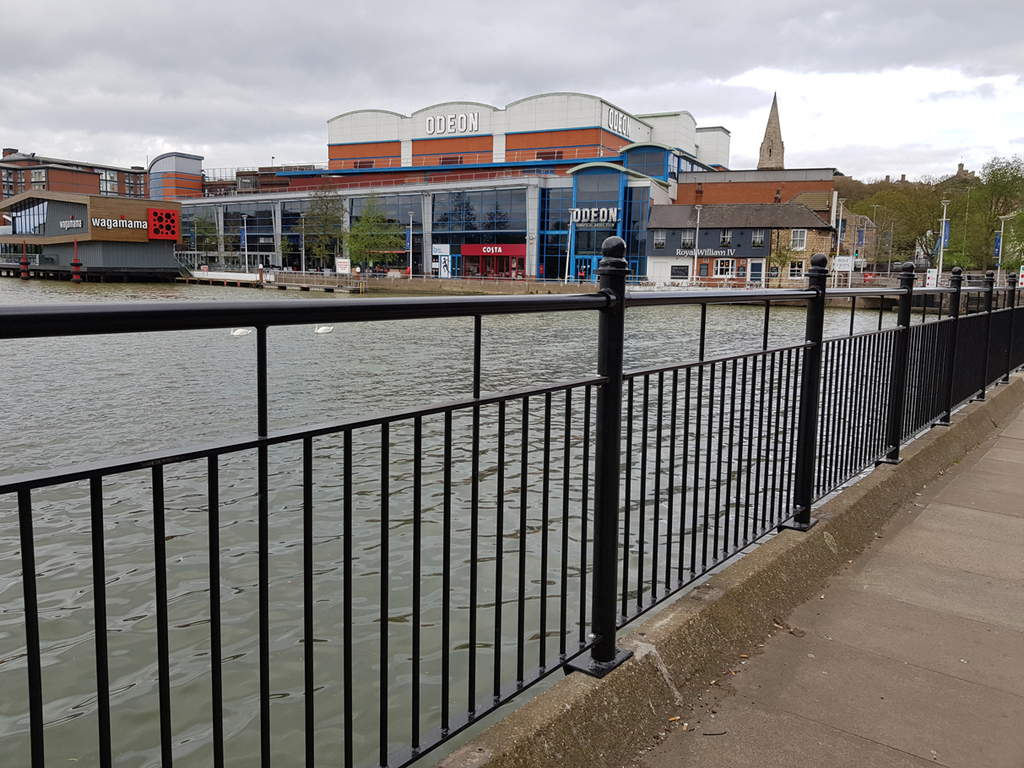 Decorative pedestrian guardrails | Alpha Rail | ESI External Works