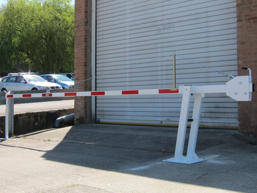 Manually operated rising arm traffic control barriers | Avon Barrier ...