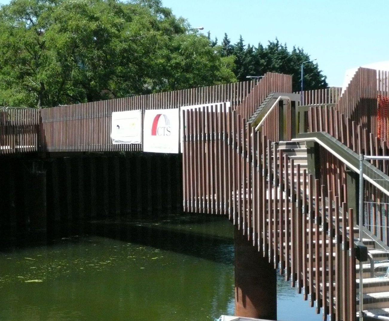 Cycle ramp and bridge over the River Lee, Bow | CTS Bridges | ESI ...
