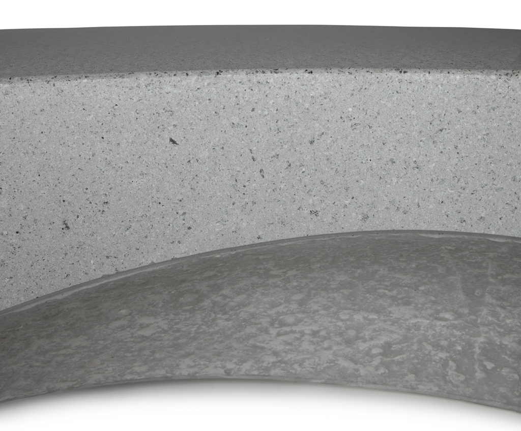 Wave granite aggregate concrete bench | Barrell Sculpture | ESI ...