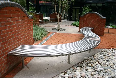 Curved outdoor seating - St Paul's Place, Birmingham | Benchmark Design ...