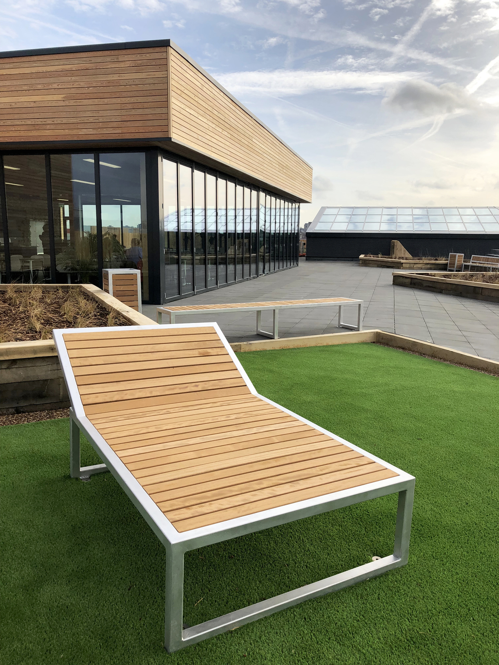 External furniture for sustainable IKEA rooftop garden | Benchmark ...