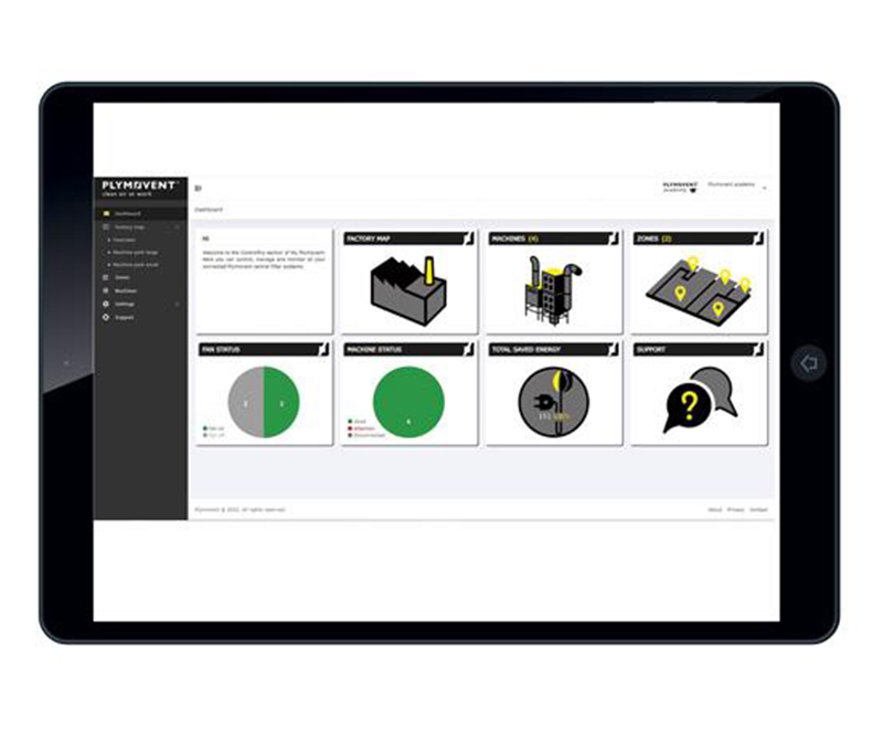 ControlPro Connect web portal for monitoring filters | Plymovent | ESI ...