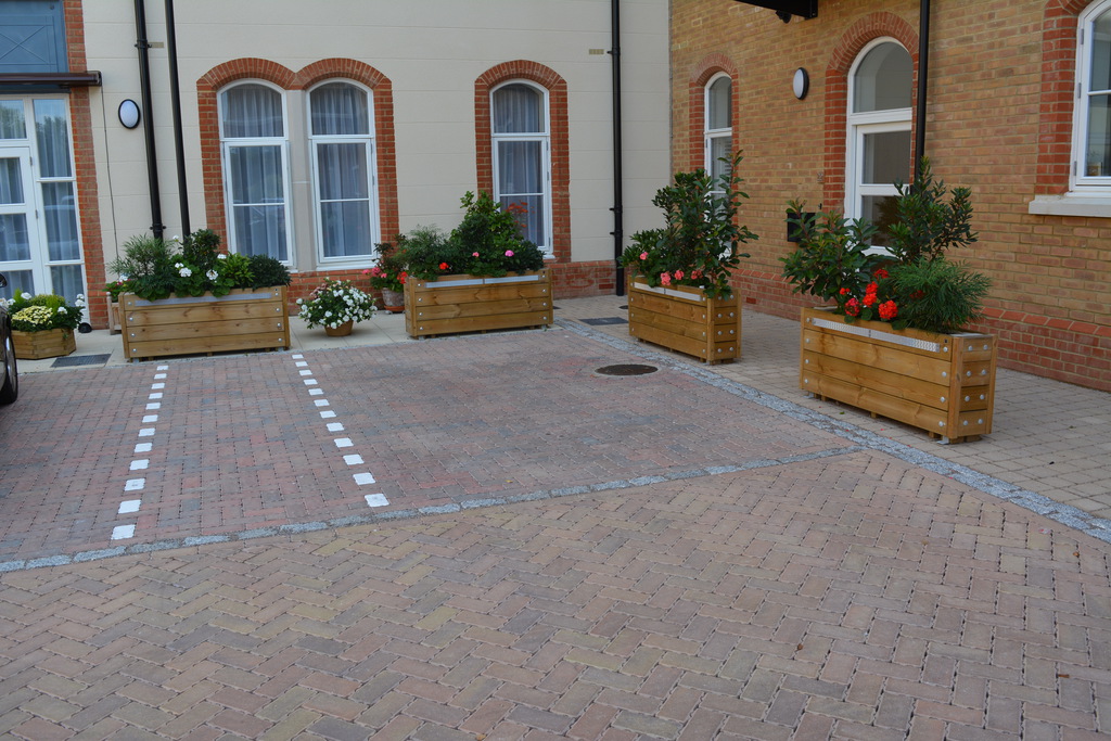 Long barrier planters | Street Design | ESI External Works