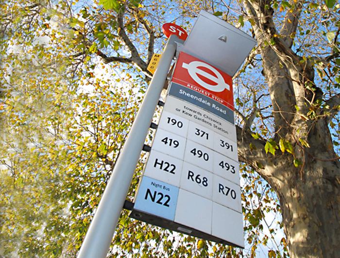 London Buses bus stop information system | Trueform | ESI External Works