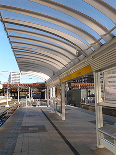 Bespoke platform canopies for Manchester railway station | Trueform ...