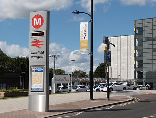 Metro station totems | Trueform | ESI External Works
