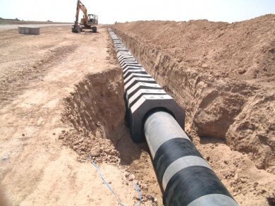 Rockshield pipeline protection mesh | Terram | ESI Enviropro