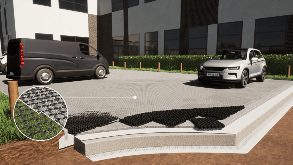 Bodpave™ 40 interlocking cellular porous paving | Terram | ESI External ...