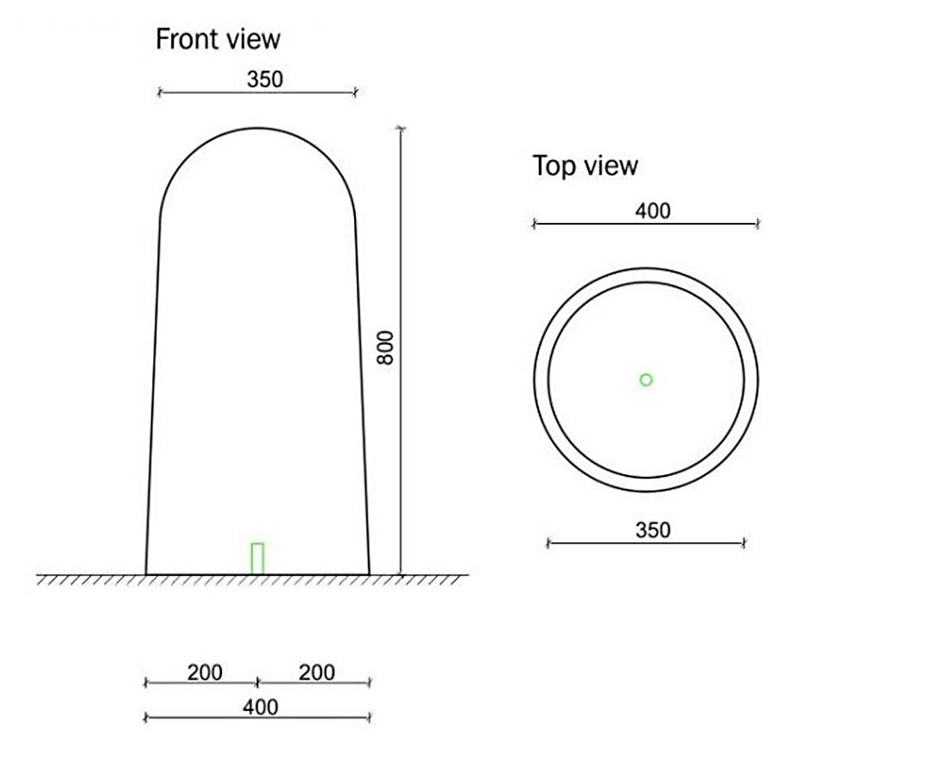 Fino cast stone bollards | URBASTYLE® | ESI External Works