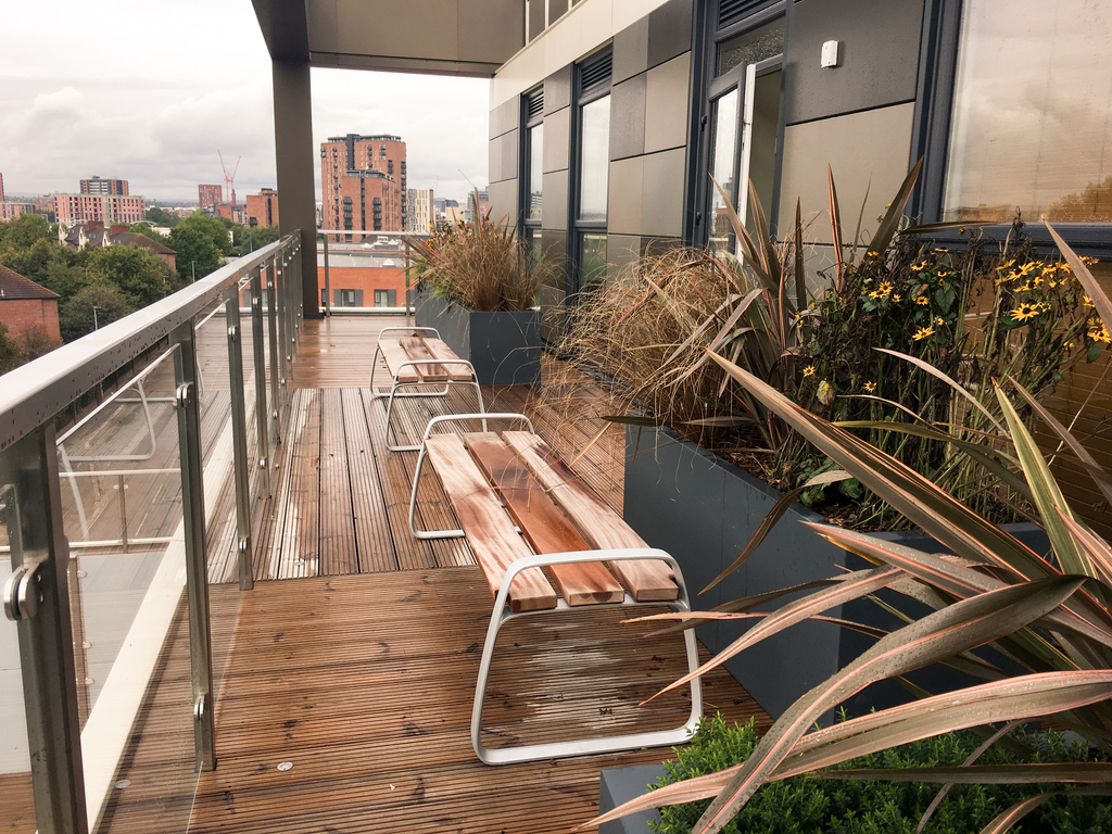 Benches for terraces for a new apartment building | Artform Urban ...