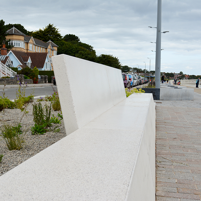 Concrete seating for Colwyn Bay waterfront redevelopment | Artform ...