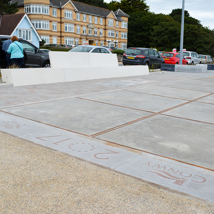 Concrete seating for Colwyn Bay waterfront redevelopment | Artform ...