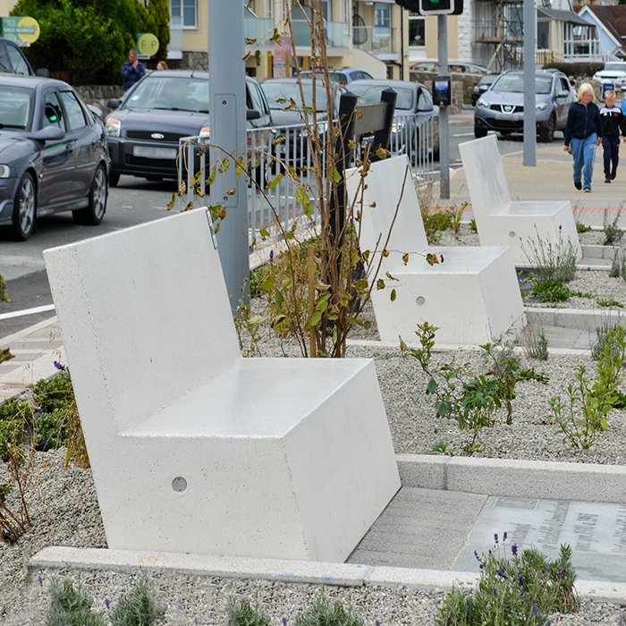 Concrete seating for Colwyn Bay waterfront redevelopment | Artform ...