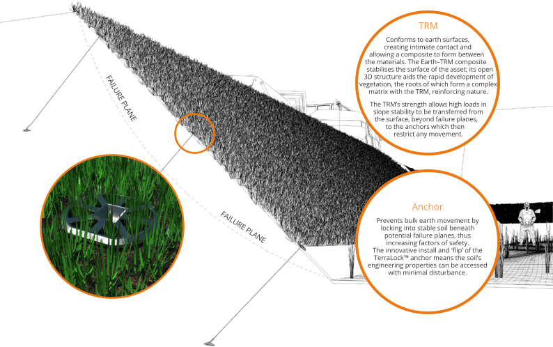 Gripple Terra-Lock™ - slope reinforcement system | Groundtrax Systems ...