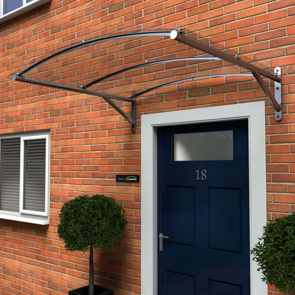 Type D arched polycarbonate door canopy | House of Canopies | ESI ...