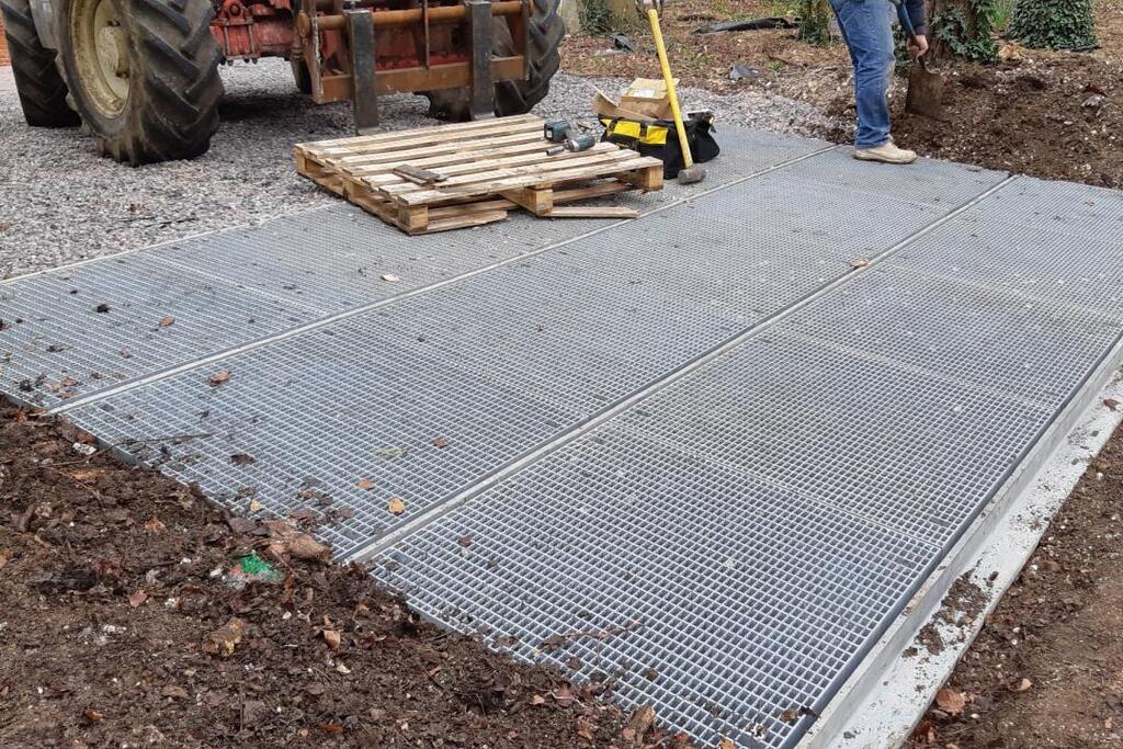 RB heavy duty tree root protector for new driveway | Green Grid Systems ...