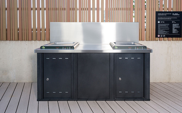 Modular Triple Bench public barbecue by Christie | Timberplay | ESI ...