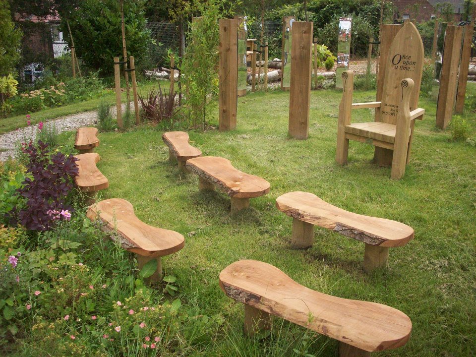 Rustic timber seating set | Timotay Playscapes | ESI External Works