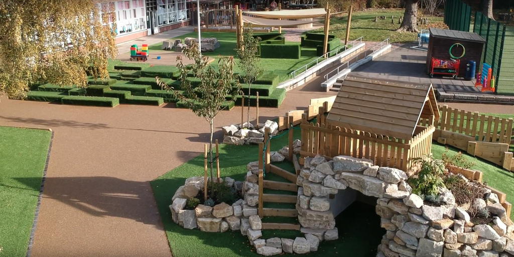 Outdoor play area for London primary school | Timotay Playscapes | ESI ...
