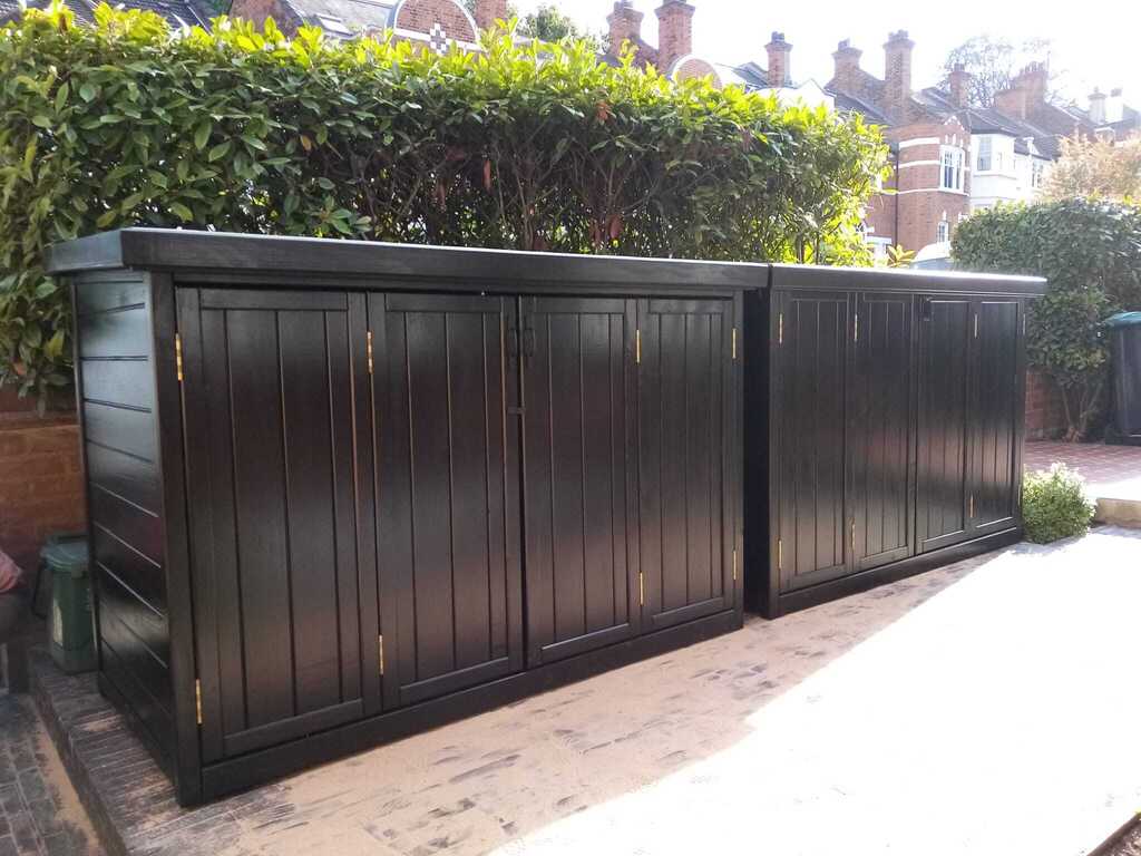 Handmade timber bin stores | The Bike Shed Company | ESI External Works