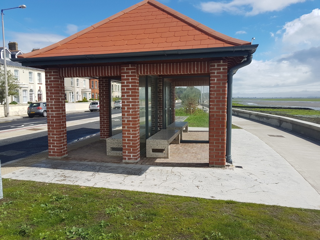 Bus Shelter concrete bench | Cassidy Brothers | ESI External Works