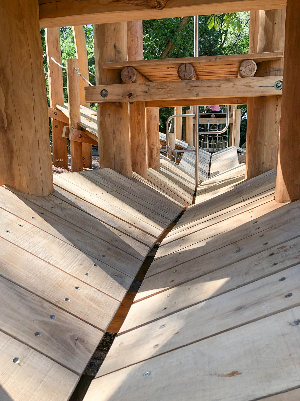 Bespoke oak and robinia timber play towers, Holland Park | Duncan ...