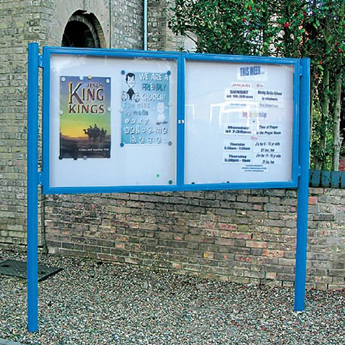 Poster Case 1000 - dual door external noticeboard | Notice Board ...