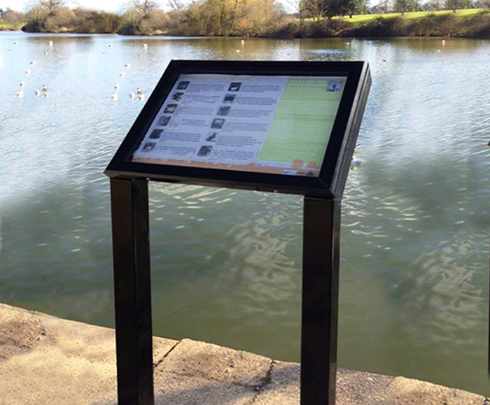 Breeze - external lectern-mounted notice board | Notice Board Company ...