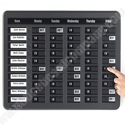 Staff In/Out Notice Boards | Notice Board Company | ESI Interior Design