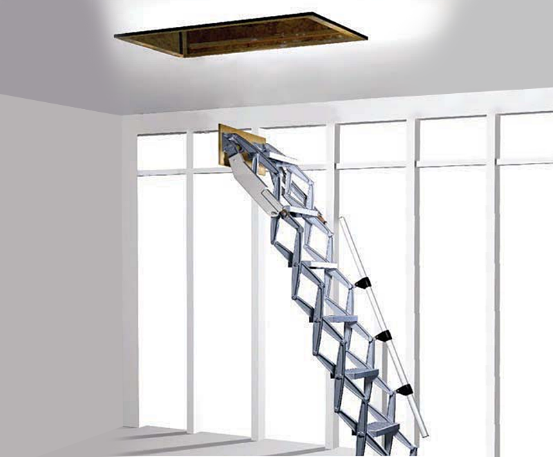 Type BL-Z retractable ladder (optional retractable door) | Bilco UK ...